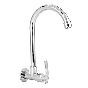 Kitchen Faucet Single Cold Water Tap Wall Mounted G1/2in Thread Faucet for Household Kitchen
