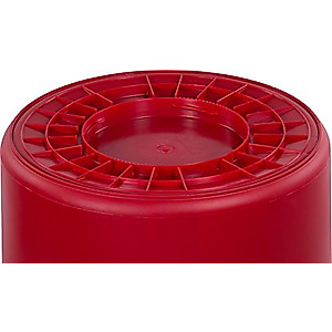 Carlisle FoodService Products CFS 34105505 Bronco Round Waste Container Only, 55 Gallon, Red