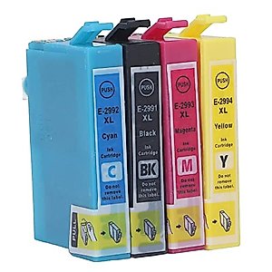 4Pcs Ink Cartridges, Inkjet Cartridge Printer Accessories, with 4 Color of Black Cyan Magenta Yellow, for XP 235 XP 245