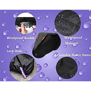 Indeed BUY Bike Cover for 1, 2 or 3 Bikes Waterproof Bicycle Cover Outdoor Bike Storage Covers XL XXL 420D Heavy Duty Rain Sun UV Wind Proof for Mountain Road Electric Bike etc