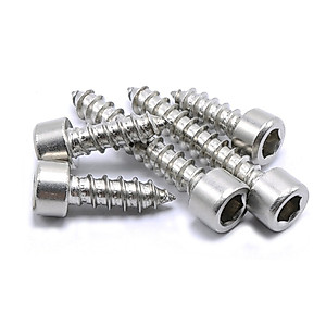 M3 100Pcs Tapping Screws Stainless Steel Hex Socket Cap Head Self-Tapping Screw (M3 x 14mm)