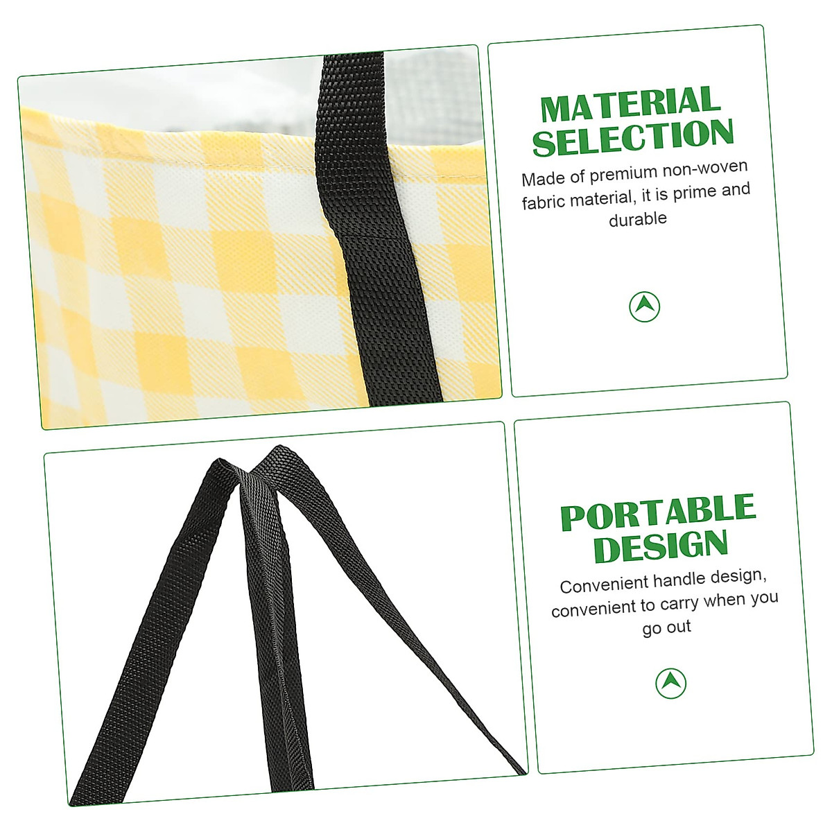 SOLUSTRE Picnic Storage Bag Picnic Food Warmer Bag Outdoor Bento Bag Reusable Tote Cooler Bag Cooler Bags Insulated Lunch Warmer Bag Picnic Bag Shopping Pizza Non-woven Fabric Lunch Box Bag