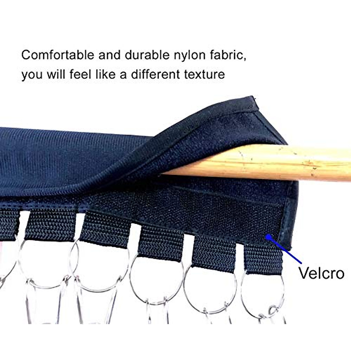 G GENLEAS 2 Pack 10 Hat Organizer Hook Loop Tape Cap Stainless Steel Organizer Hanger, Folding Clothes Hangers Foldable Clothes Drying Rack for Travel