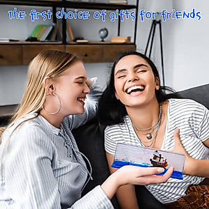 Honsheng Unsinkable Boat One Thousand Pirate Ship Piece Model Sunny Toys in a Bottle Box Acrylic Cruise Ship Fluid Drift Paperweight Desk for Decoration Boys Girls Gifts