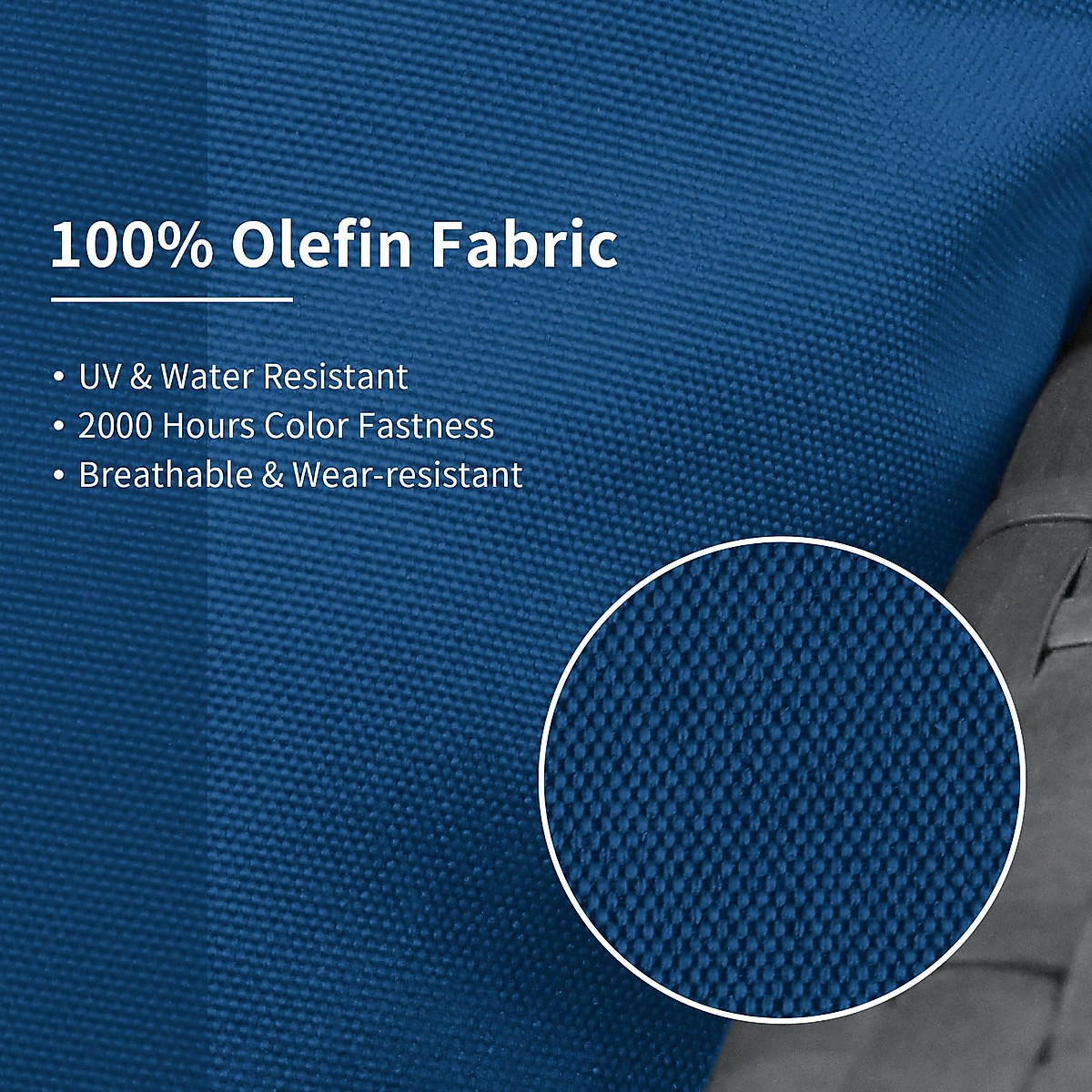 NICESOUL® Large 9 Piece Outdoor Patio Furniture Set with Fire Pit Table,29.3'' High Back Rattan Modular Sectional Sofa Set with Natural Gas/Propane Firepit Navy,2 Colors Cushions