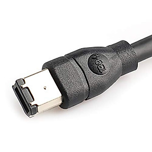 PASOW FireWire 800 to 400 9 to 6 pin Cable (9pin 6pin) 6FT, IEEE 1394 Firewire 800 9-pin/6-pin Cable 6 Feet(9 pin to 6 pin)