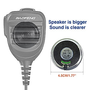 BAOFENG IP54 Waterproof Speaker Microphone Handheld Remote Shoulder Mic UV-9R UV-9R Plus UV-9RPRO UV-9G GMRS-9R UV-XR GT-3WP BF-A58 BF-9700 R760 Ham Waterproof Two Way Radio