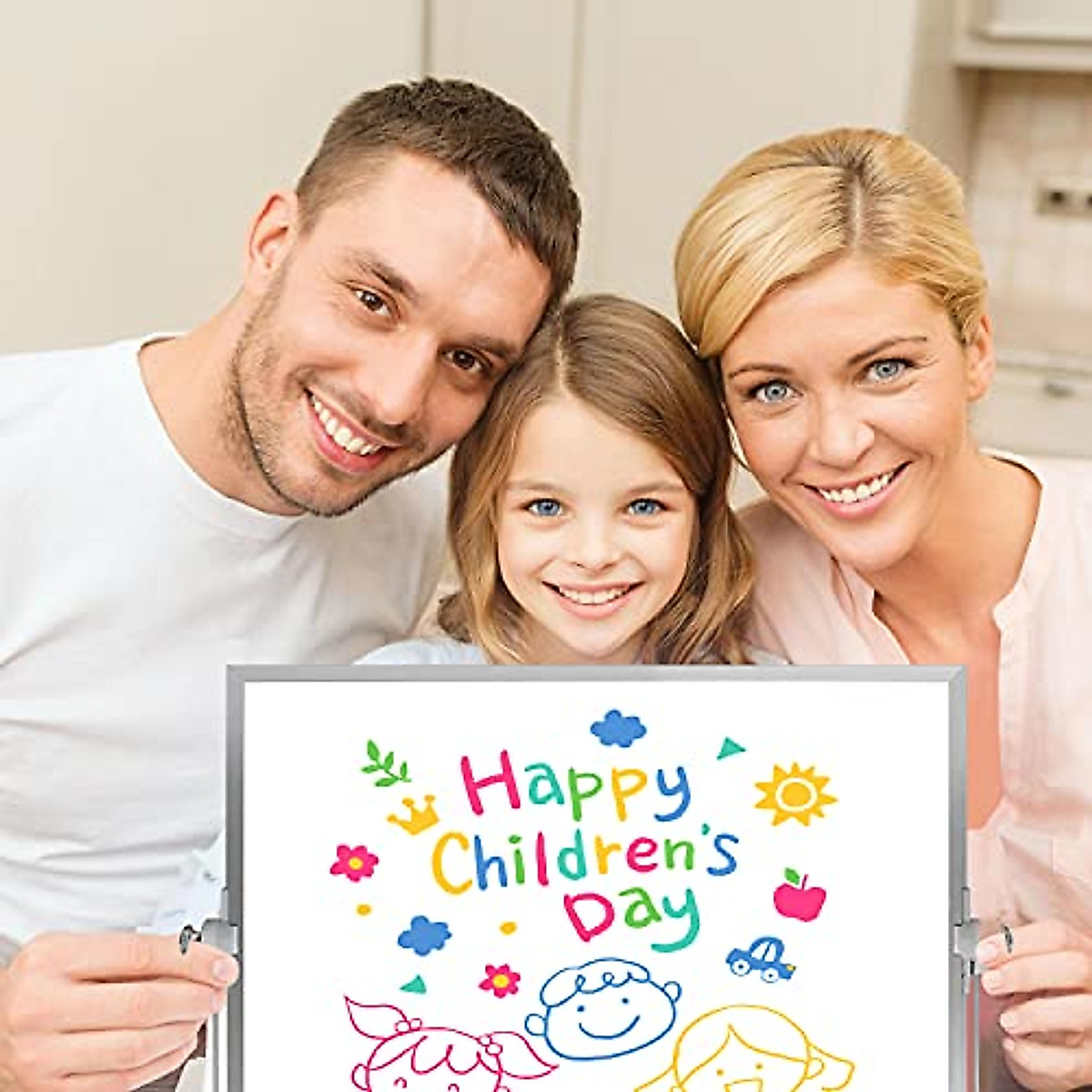 OWill Dry Erase White Board, 8” X 12” Small Whiteboard with Stand, Mini Whiteboard A4 Magnetic Desktop Board & Portable Double-Sided White Board Easel for Kids Drawing in School & Home