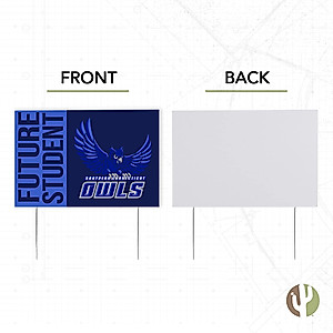 Southern Connecticut State University Graduating Graduate Sign House 12 Inches x 18 Inches With Stakes (Grad Sign 4)