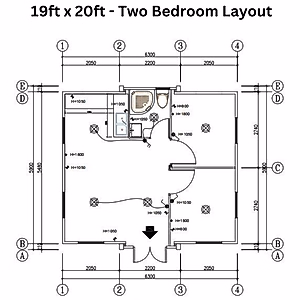 Semi-furnished, All Amenities, Tiny House, Container Homes Prefabricated, Modular Home, Portable House, Prefab Tiny Homes, (19x20ft Container