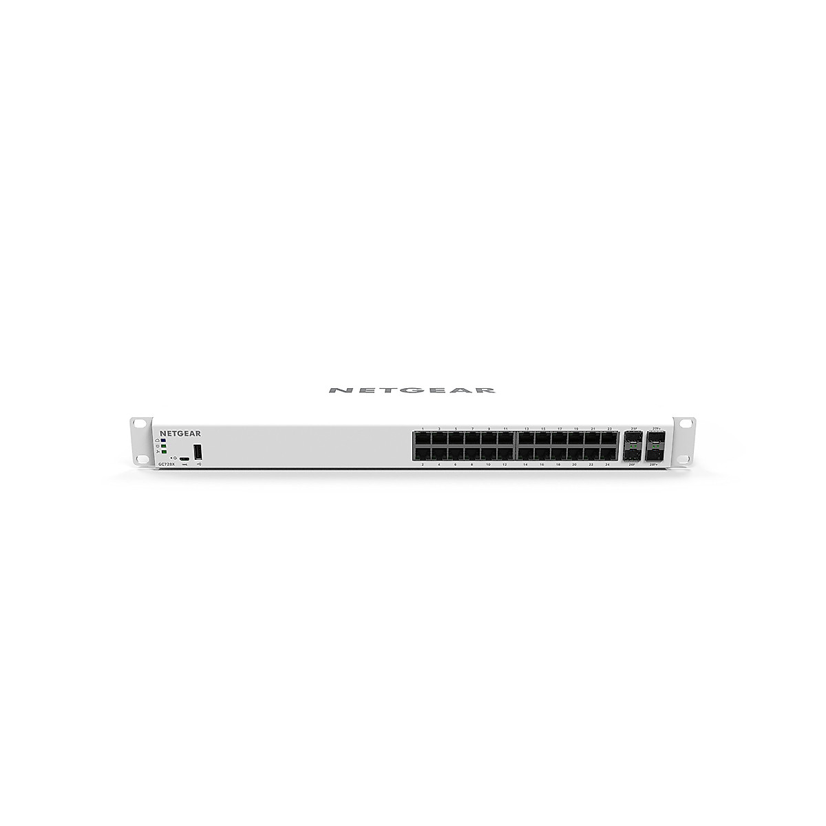 NETGEAR 28-Port Gigabit Ethernet Insight Managed Smart Cloud Switch (GC728X) - with 2 x 1G SFP and 2 x 10G SFP+, Desktop/Rackmount (Renewed)