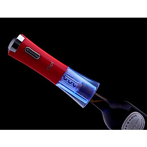 Ozeri Nouveaux II Electric Wine Opener with Foil Cutter, Wine Pourer and Stopper