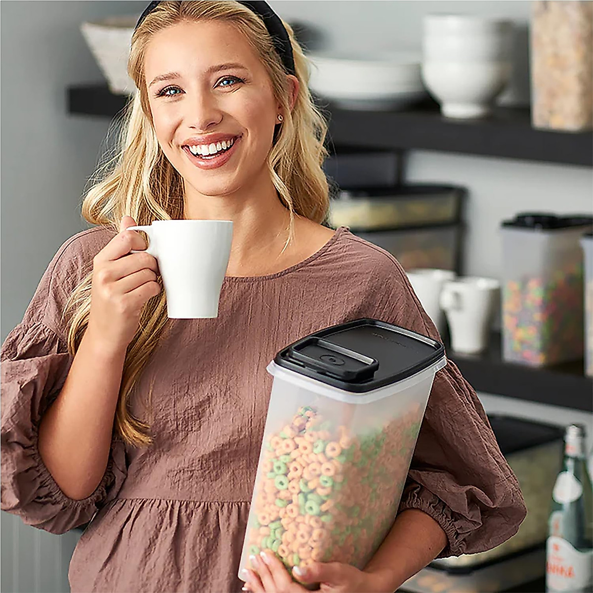 Tupperware Super Cereal Storer, Dishwasher Safe and BPA Free (4.5 L / 1.15 gal)