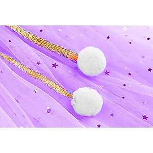 Aoiviss Princess Cape Set for Little Girl, 11PCS Princess Dress Up Clothes Cape Clock with Skirt for Girl 3-8 Birthday Gift