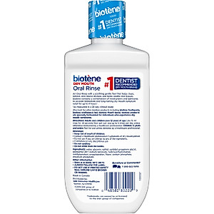 Biotene Fresh Mint Moisturizing Oral Rinse Mouthwash, Alcohol-Free, for Dry Mouth, 8 ounce