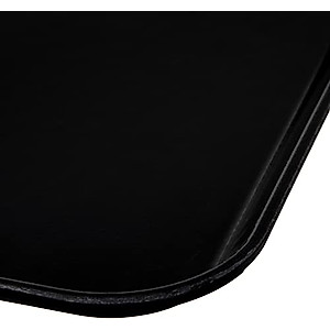 Carlisle FoodService Products 1410FG004 Glasteel Fiberglass Cafeteria/Fast Food Tray, NSF Certified, 13 3/4" Length x 10 5/8" Width, Black (Pack of 12)