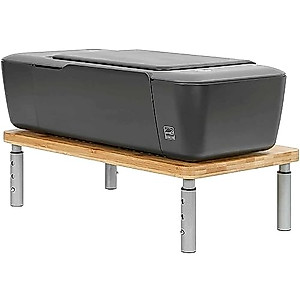 SDQF Bamboo Adjustable Computer Monitor Desk Stand Monitor Computer Stand Monitor Riser Home Office Desktop Organizer Office Accessories Monitor Stands Computer Accessories