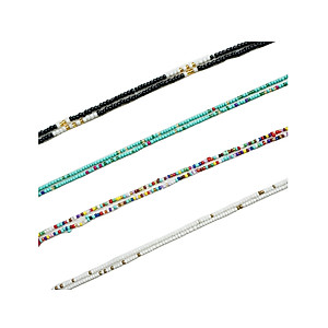 50 Inch Waist Beads for Women African Waist Beads Plus Size Layered Colorful Belly Beads Body Jewelry Non-Stretching Belly Chains（4PCSTurquoise)
