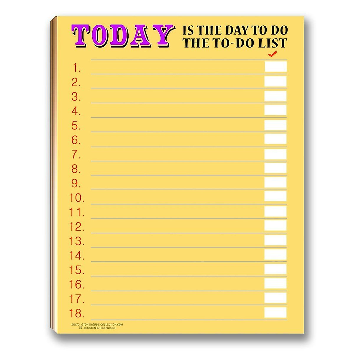 Stonehouse Collection Funny To Do Lists Note Pad Assorted Pack | 4 Funny ToDo List Pads | USA Made