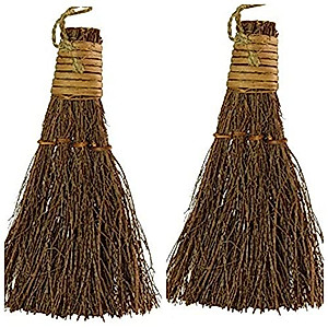 OTG Cinnamon Scented Mini 6In Broom (Holiday, Fall, Autumn, Halloween, Christmas) 2pk, 2 Count (Pack of 1)