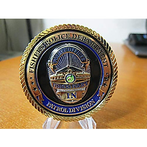 Fishers Police Department Patrol Division Indiana Leo Challenge Coin