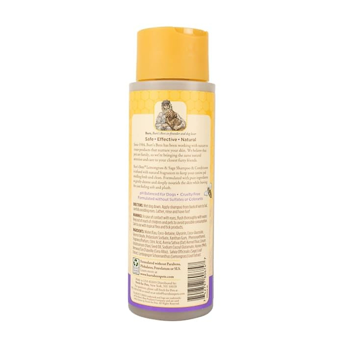 Burt's Bees Natural Pet Care Shampoo & Conditioner Sage & Lemongrass Scent, 12 fl. oz.