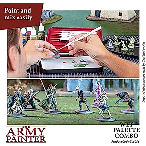 The Army Painter Wet Palette for Acrylic Painting & Hydro Pack Paper Palette Bundle -Premium Wet Palette for Miniatures with 100 Palette Paper Sheets & 4 Wet Palette Sponges -Painting Palette with Lid