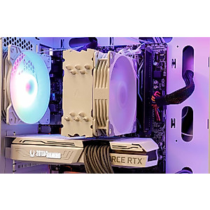 ViprTech Ghost Gaming PC Desktop Computer - AMD Ryzen 5 5600G (12-LCore 4.4Ghz), RTX 3060 12GB, 16GB DDR4 RAM, 512GB NVMe SSD, VR-Ready, Streaming, WiFi, RGB, Windows 11, Warranty, White