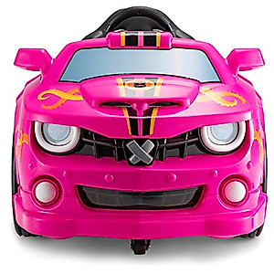 Kid Trax Dizzy Racers 6V Ride On Car – Toddler Toy with 360° Spin, w/Big Wheel, Indoor/Outdoor Toys, Electric Cars for Kids, Ride On for Boys & Girls, Max Weight of 66lbs, Ages 2-5 – Pink CAR