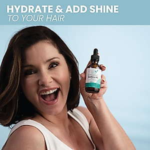 Organic Marula Oil for Face and Hair, 100% Virgin Moisturizing Beauty Oil - Cold Pressed, Natural Anti-Aging Formula - Non-greasy, Unrefined, Rich in Omegas & Antioxidants - 2oz.