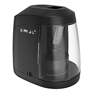ZMOL Electric Pencil Sharpeners Battery Operated, Pencil Sharpener for Colored Pencils, Auto Stop for No.2/Colored Pencils(6-8mm),School/Classroom/Office(USB Cable Included)