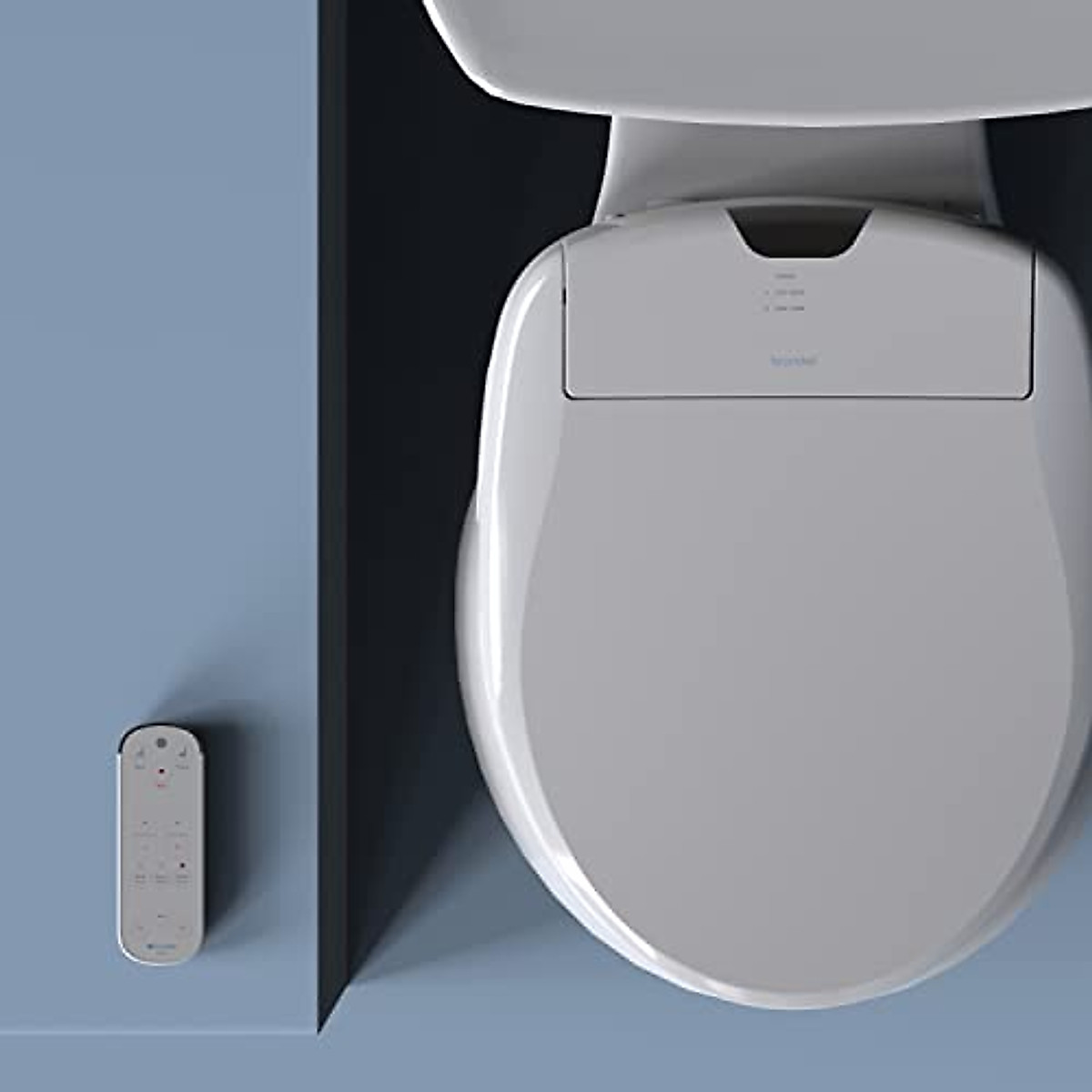 Brondell Swash S1200-EW Luxury Bidet Toilet Seat in Elongated White with Dual Stainless-Steel Nozzles | Endless Warm Water | Programmable User Settings | Self-Cleaning Nozzles | Nightlight