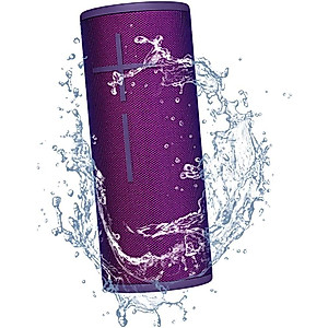 Ultimate Ears Boom 3 Wireless Bluetooth Speaker, Bold Sound + Deep Bass, Bluetooth, Magic Button, Waterproof, 15 Hours Battery, Range of 150 ft - Ultraviolet Purple (Renewed)