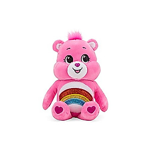 Care Bears 9" Bean Plush (Glitter Belly) - Cheer Bear - Soft Huggable Material!