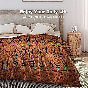 MLLOGBO Christmas Alphabet Blanket Throw Blanket Flannel Blankets Couch Sofa Living Room Bedding for Boys Adults Gifts 50"X40"