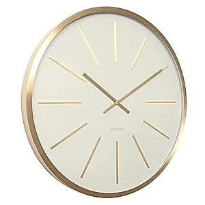 Karlsson Wall Clock Maxiemus Brass Station White
