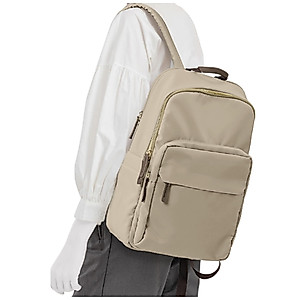 Laptop Backpack Women Teacher Backpack Work Computer Backpack with Laptop Compartment College Waterproof Anti Theft Backpack Casual Daypack Business Travel Backpack for Women Carry On Bag Khaki