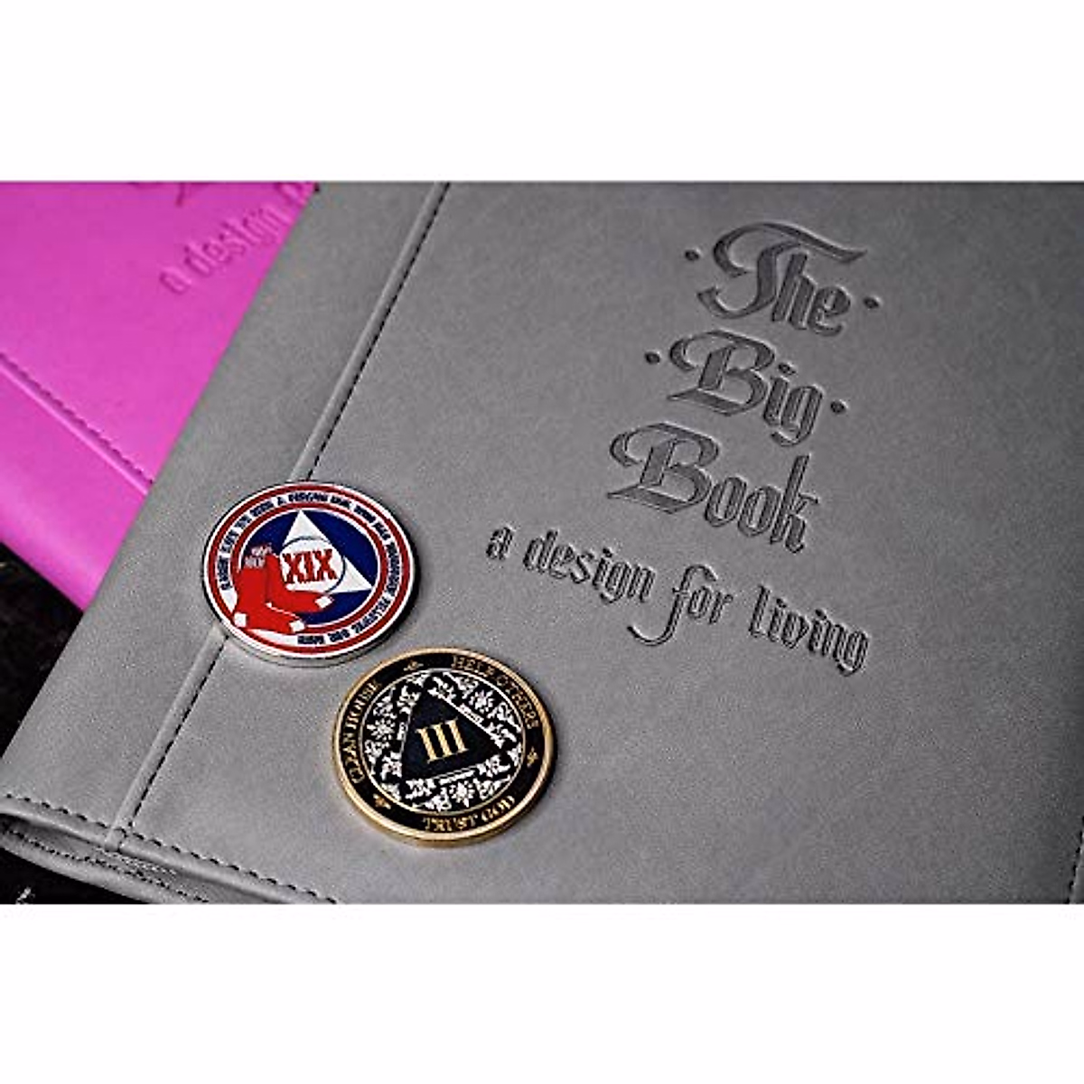 Study Edition Big Book with Gray Bookcover. You get Both. Alcoholics Anonymous Study Edition with Gray AA Bookcover with Big Book Study Edition of Alcoholics Anonymous Included You Get Both