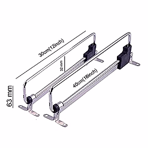 EMVANV Retractable Wardrobe Pull Out Rod, Telescopic Hanging Closet Valet Rod Extending Rail Pull Out Hanger Valet Rod Rail Sliding Extending Clothes Rod Hanger Rail