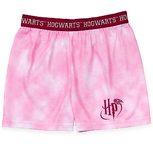 Harry Potter Little GirlsGirls Pajama Shirt and Shorts Sleep Set Tie Dye Pink 7-8