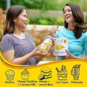 Ready Harvest Freeze Dried Mango Freeze Dried Fruit, Freeze Dried Food Gluten Free Snacks, Fruit Snacks, Canned Food, Bug Out Bag Camping Essentials #10 Can, 25-year shelf life 6 cans 397g