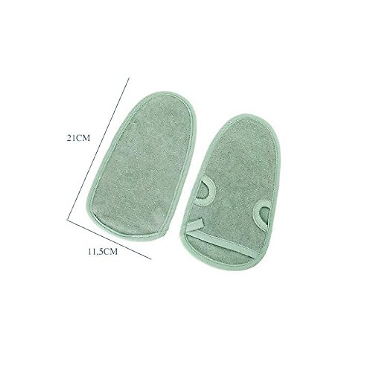 3PCS Bathing Mittens Shower Soft Skin Care Face Body Wash Massage Spa Mitt for Adult and Kids(Color Random)