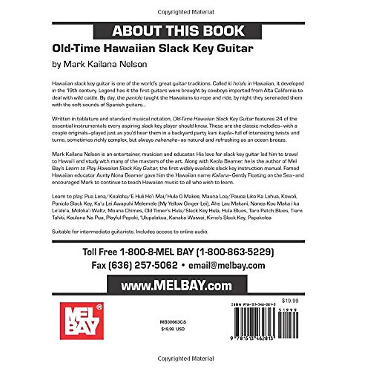 Old-Time Hawaiian Slack Key Guitar