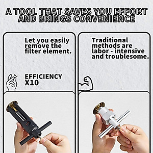 104421U Cartridge Removal Tool,Cartridge Puller Tool for Moen Shower Cartridge 1200,1222 & 1225 Series Single Handle Cartridges