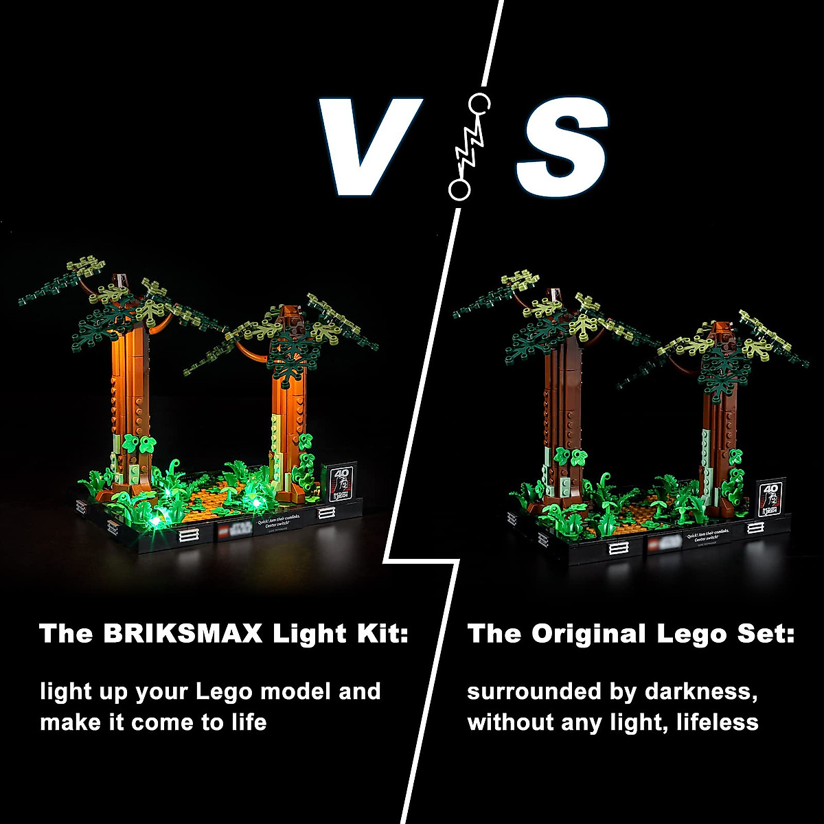 BRIKSMAX Led Lighting Kit for LEGO-75353 Endor Speeder Chase Diorama - Compatible with Lego Star Wars Building Blocks Model- Not Include Lego Set