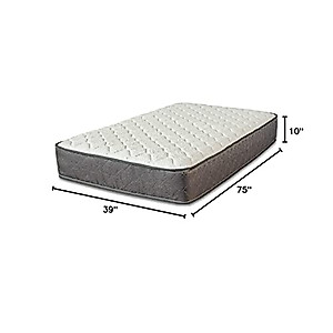 Nutan 9-Inch Pocketed Coil Rolled Medium Plush Mattress with Cover, Twin Size