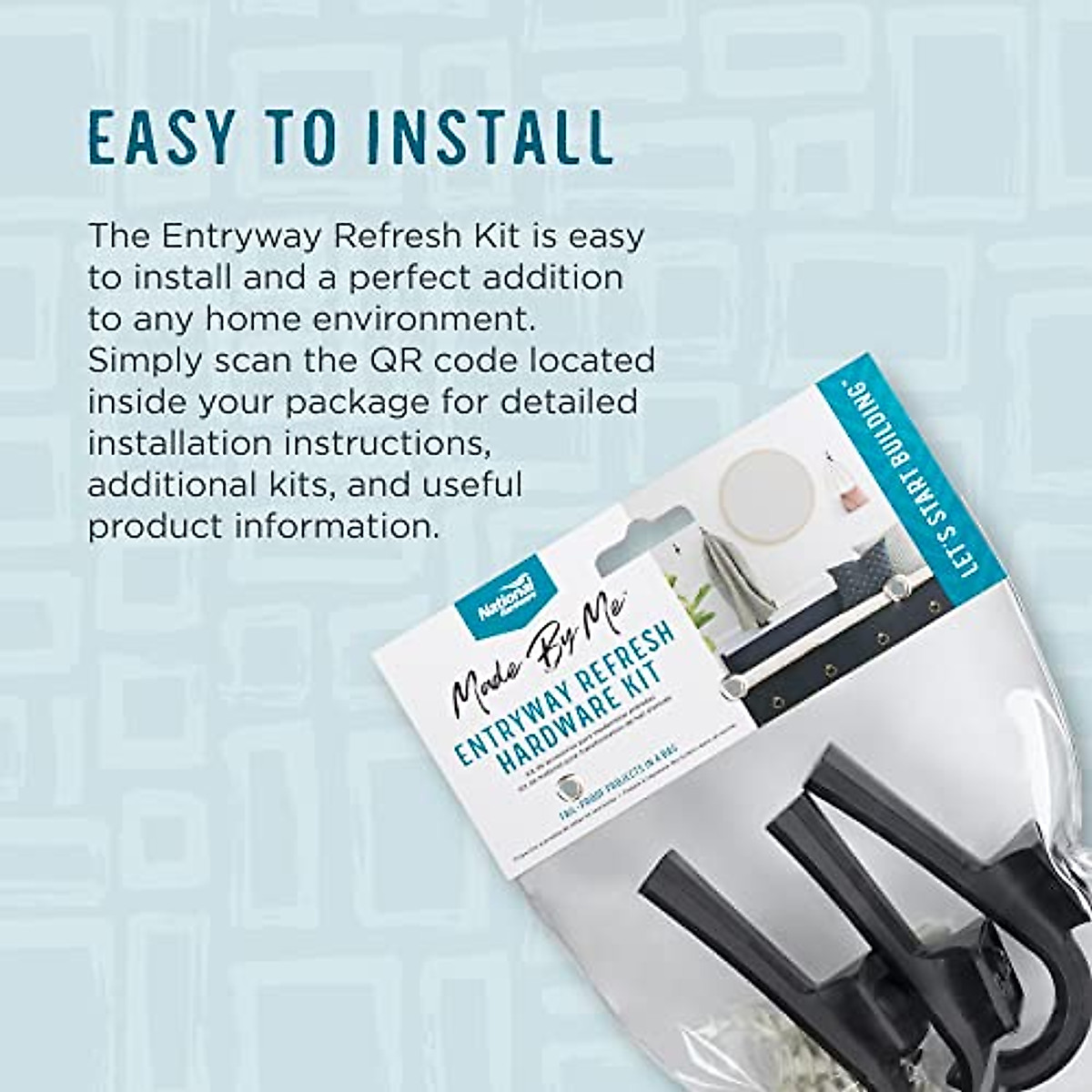 National Hardware N900-008 Mounted 3 Pack Hanging Wall Hooks for Towels, Robe, Coats, Hats, Matte Black