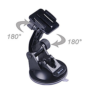 Smatree Suction Cup Mount Compatible for GoPro MAX / GoPro Hero 9/8/7/6/5/4/3+/3/Session/GOPRO HERO 2018/DJI OSMO Action Camera