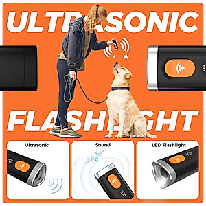 JOLLYJINKS Ultrasonic Dog Bark Deterrent Device for Training and Behavior Aids, Dog Barking Silencer for Indoor and Outdoor, Barks no More Dog Training Device