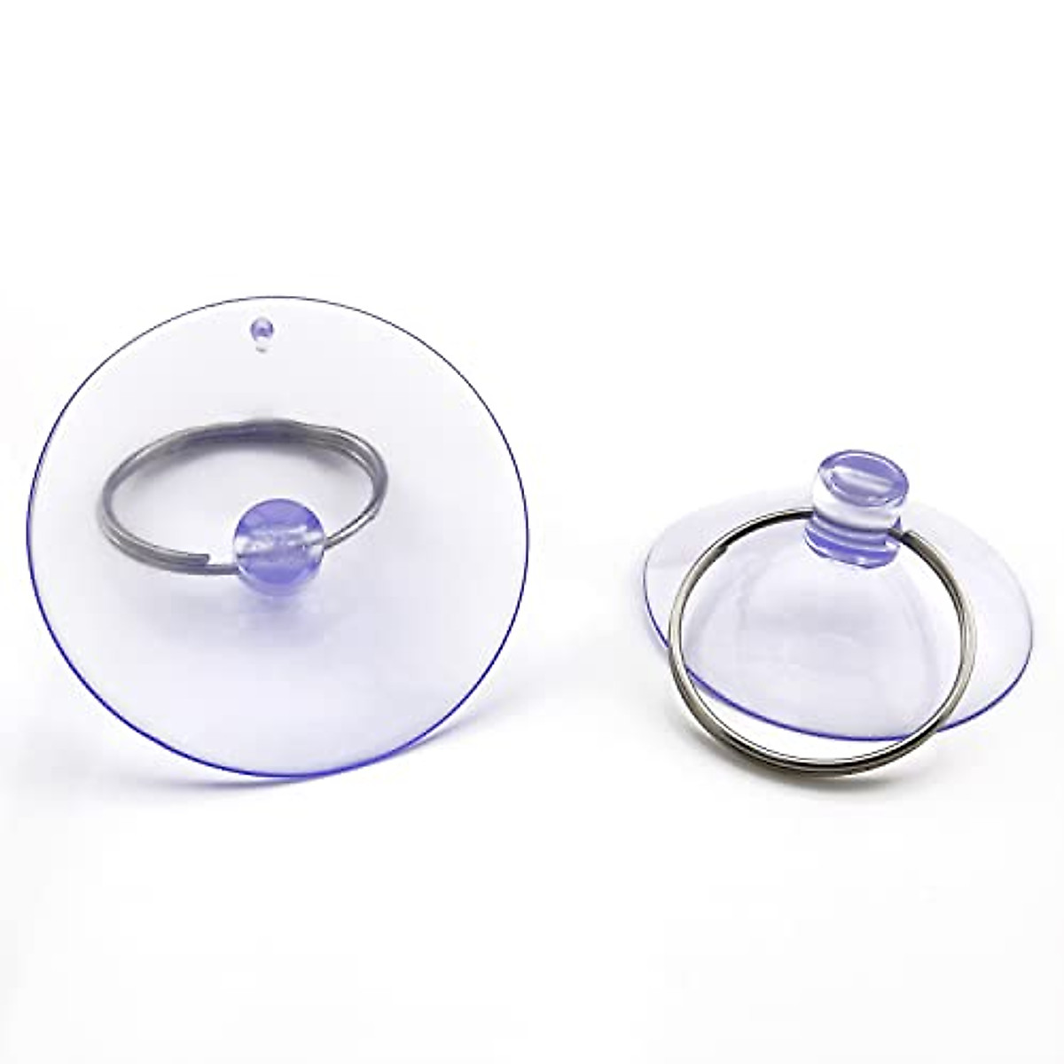 JianLing 20pcs Plastic Suction Cup with Ring Transparent Key Ring Suction Cups Sucker for Window Kitchen Wall Hook Hanger (10pcs 35mm + 10pcs 40mm)